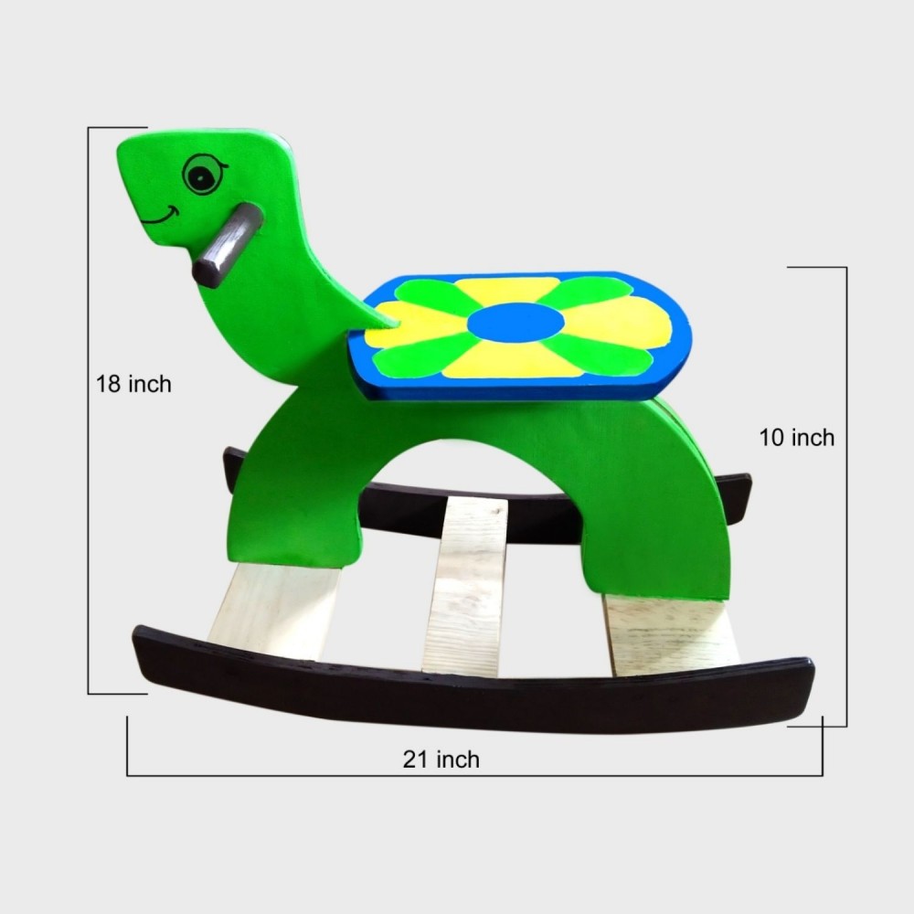 Buy now WOODEN TURTLE ROCKER Online at Low Prices in India.